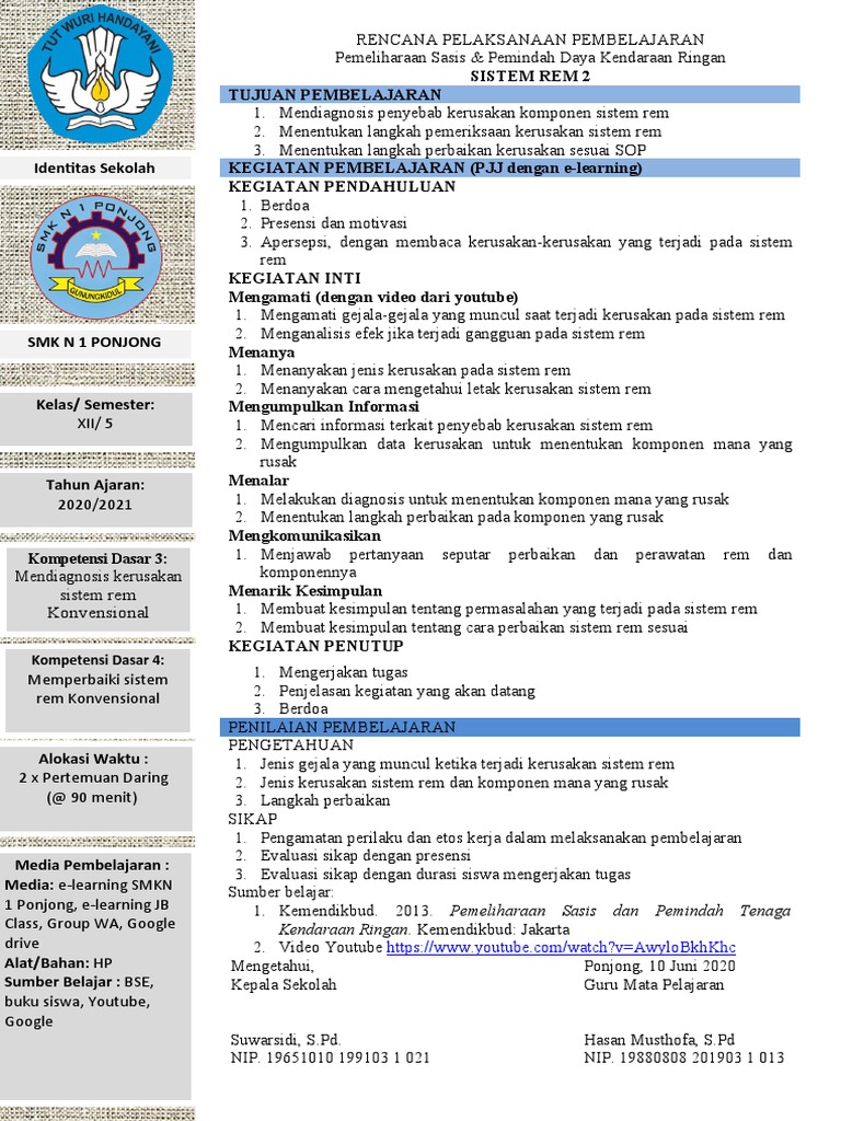 RPP Rem 2 2020-2021 | PDF