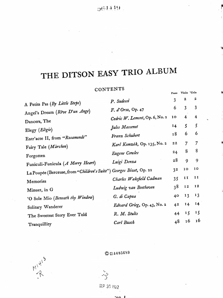 Easy Trios (Piano) | PDF