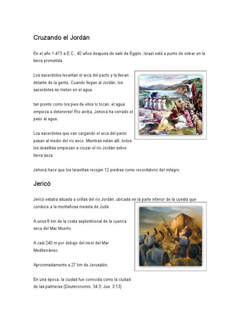 Cruzando El Jordán | PDF | Arca de la Alianza | Joshua