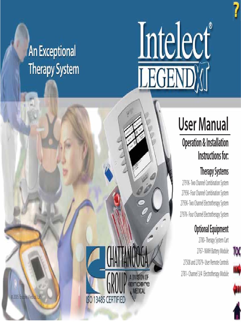 Chattanooga Intelect Legend XT Manual | PDF | Electromagnetic ...