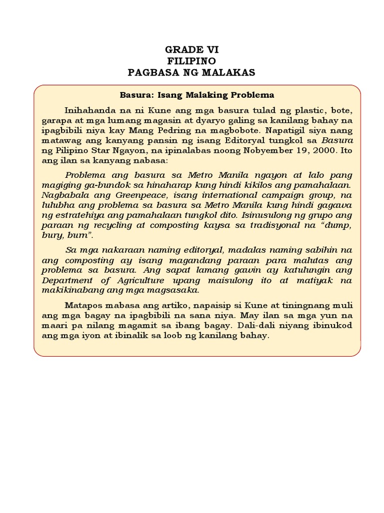 Grade 56 Oral Reading | PDF