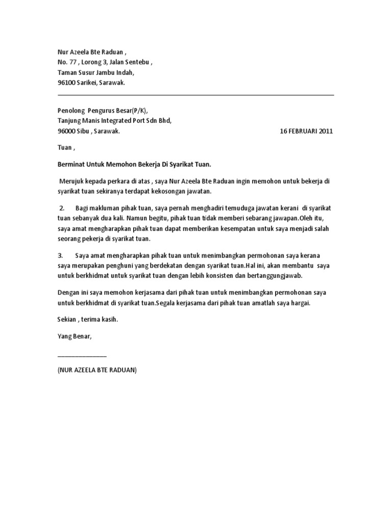Surat Rasmi | PDF