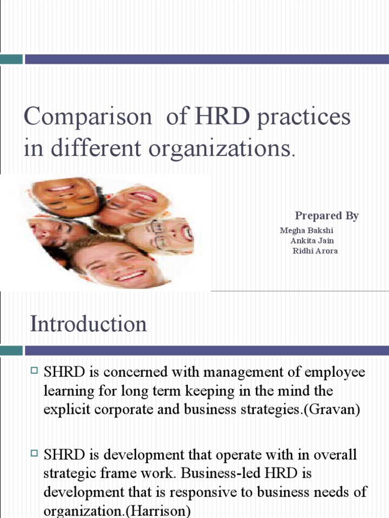 Comparison of HRD Practices | PDF | Employment | Performance Appraisal