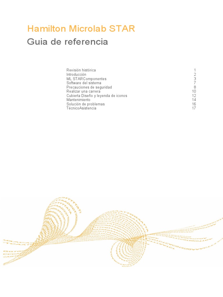 Hamilton ML Star Reference Guide 15070074 A.en - Es | PDF | Usuario ...