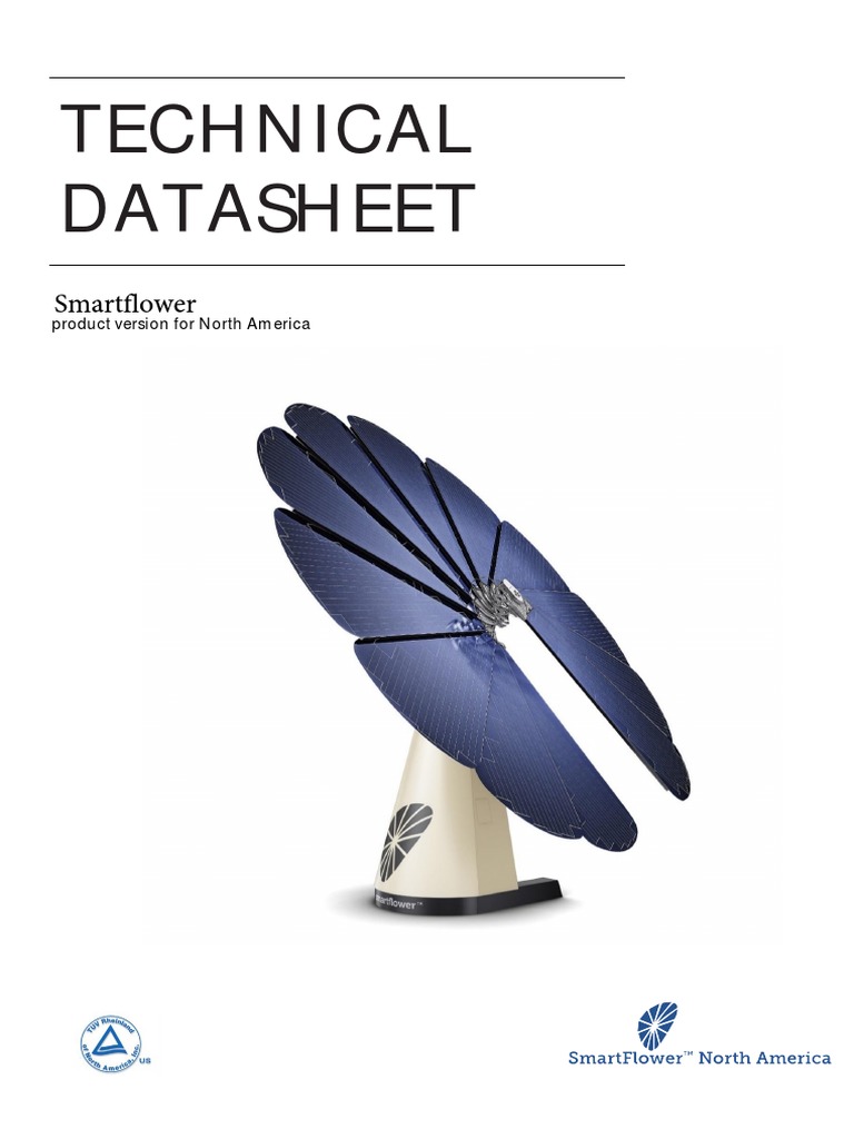 Smartflower Solar Technical Datasheet | PDF | Alternating Current ...