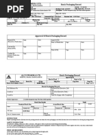 Master Formula Record (MFR) | PDF | Packaging And Labeling