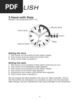 Hugo Boss Watches Operating Instructions, Care & Maintenance, and ...