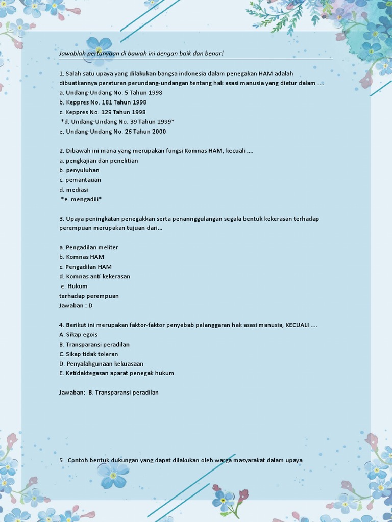 10 Soal KWN Kel. 2 | PDF