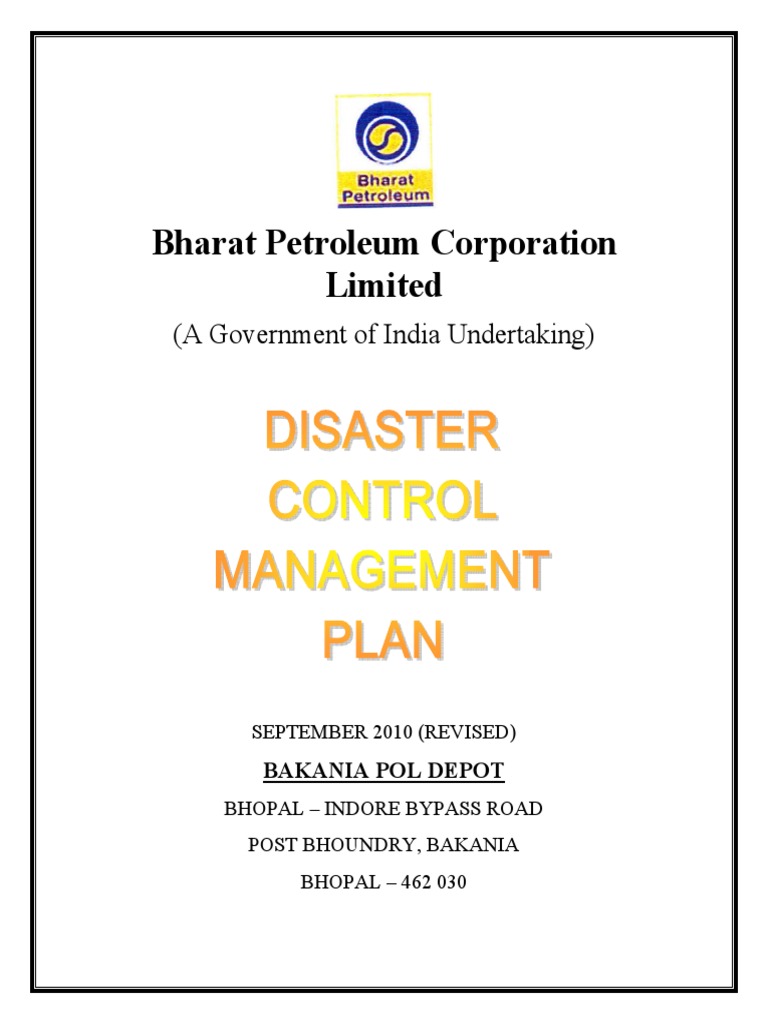 HPCL Disaster MGMT Control Plan | PDF | Emergency Management | Emergency