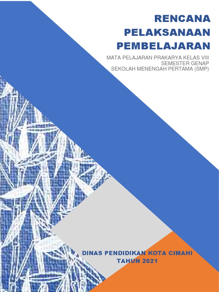 RPP PJJ Prakarya Viii Genap 2021 | PDF | Karier & Perkembangan