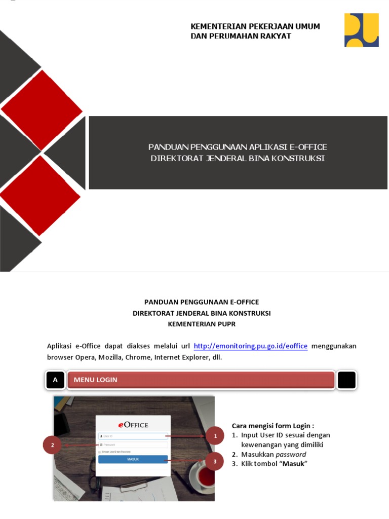 PANDUAN eOFFICE DJBK | PDF