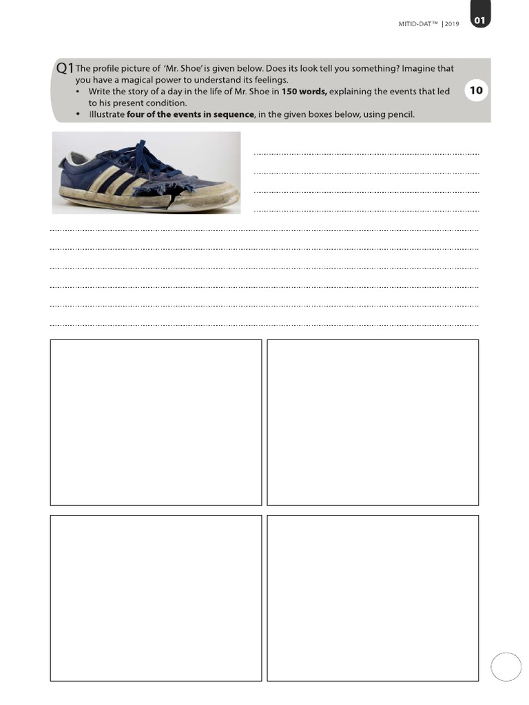 Bachelor of Design Dat Sample Paper | PDF