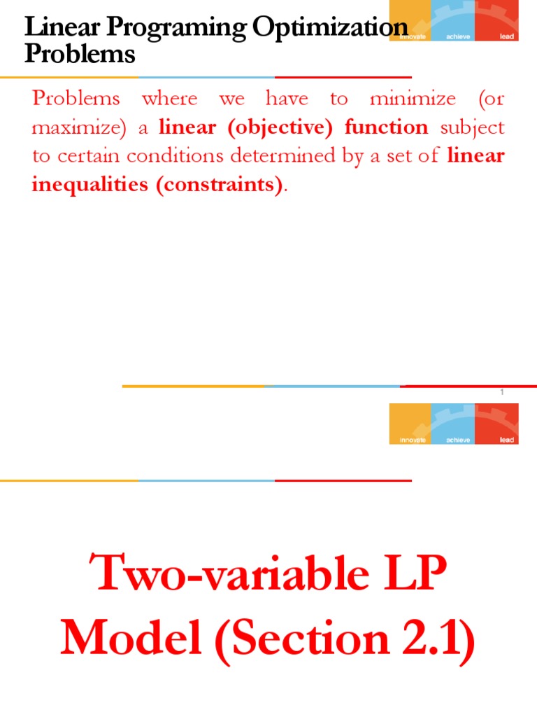 For Student | PDF | Mathematical Optimization | Linear Programming