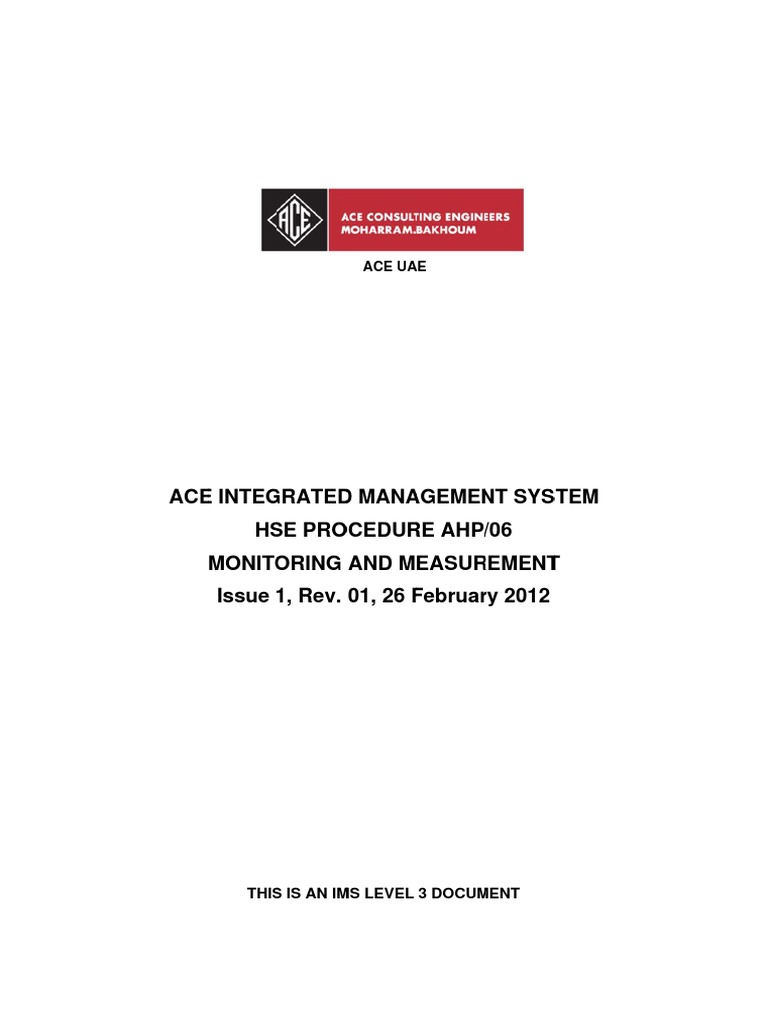 Monitoring and Measurement | PDF | Business Process | Safety