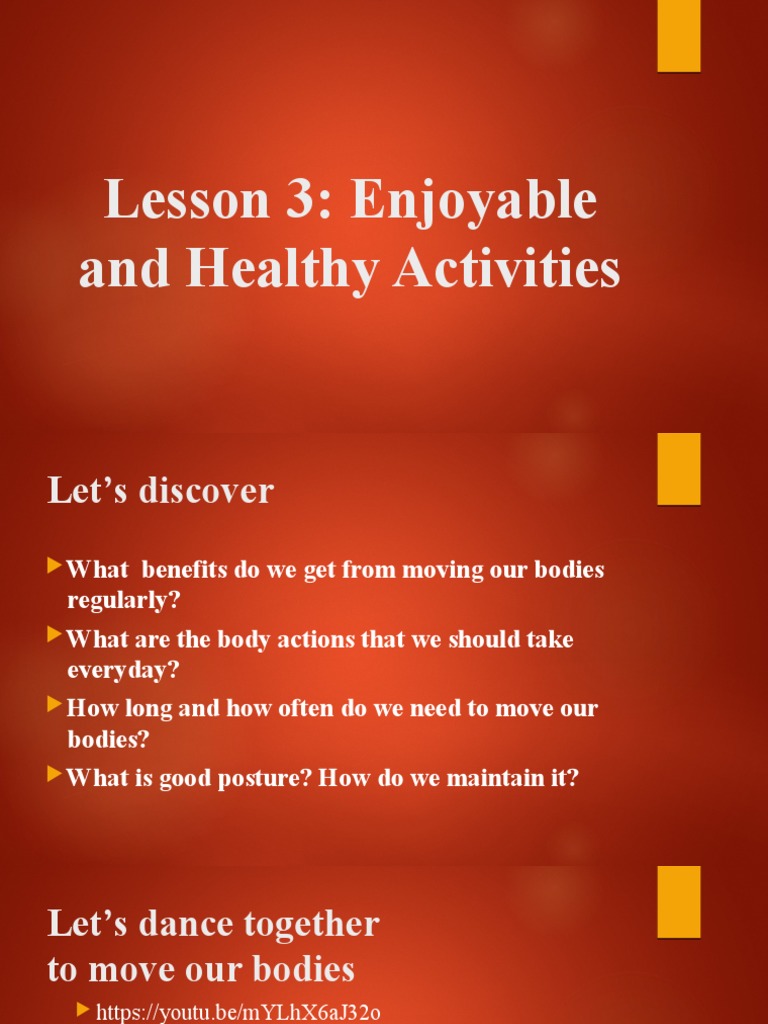 Lesson-3-Enjoyable-activities-and-exercise (1) Edited | PDF