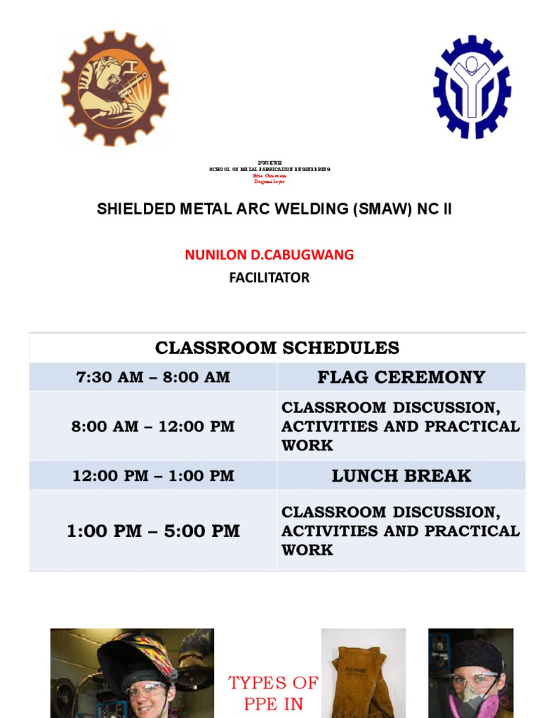 Shielded Metal Arc Welding (Smaw) NC Ii: Nunilon D.Cabugwang | PDF ...