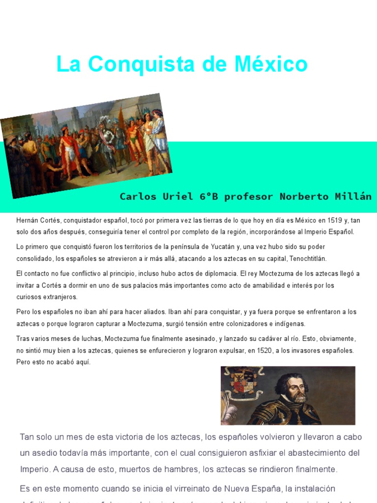La Conquista de México | PDF | Hernán Cortés | España