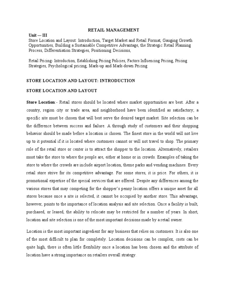 RM Unit 3 | PDF | Retail | Walmart