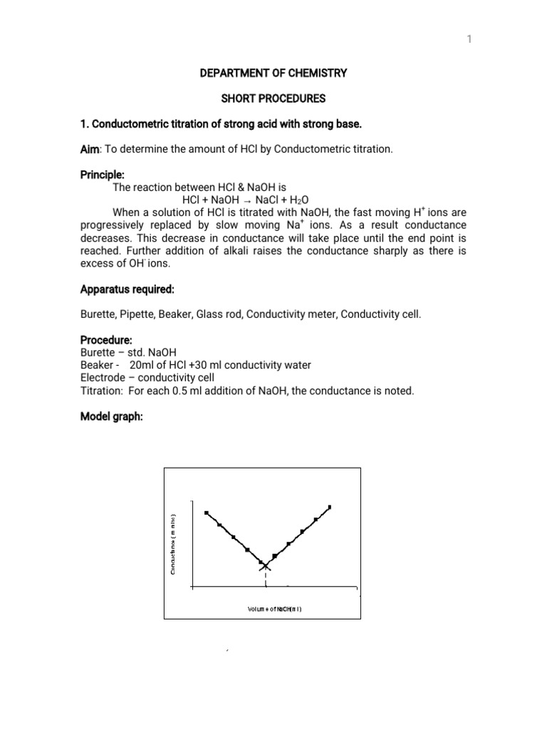 Short Procedure Engineering Chemistry SASTRA University | PDF | Nature