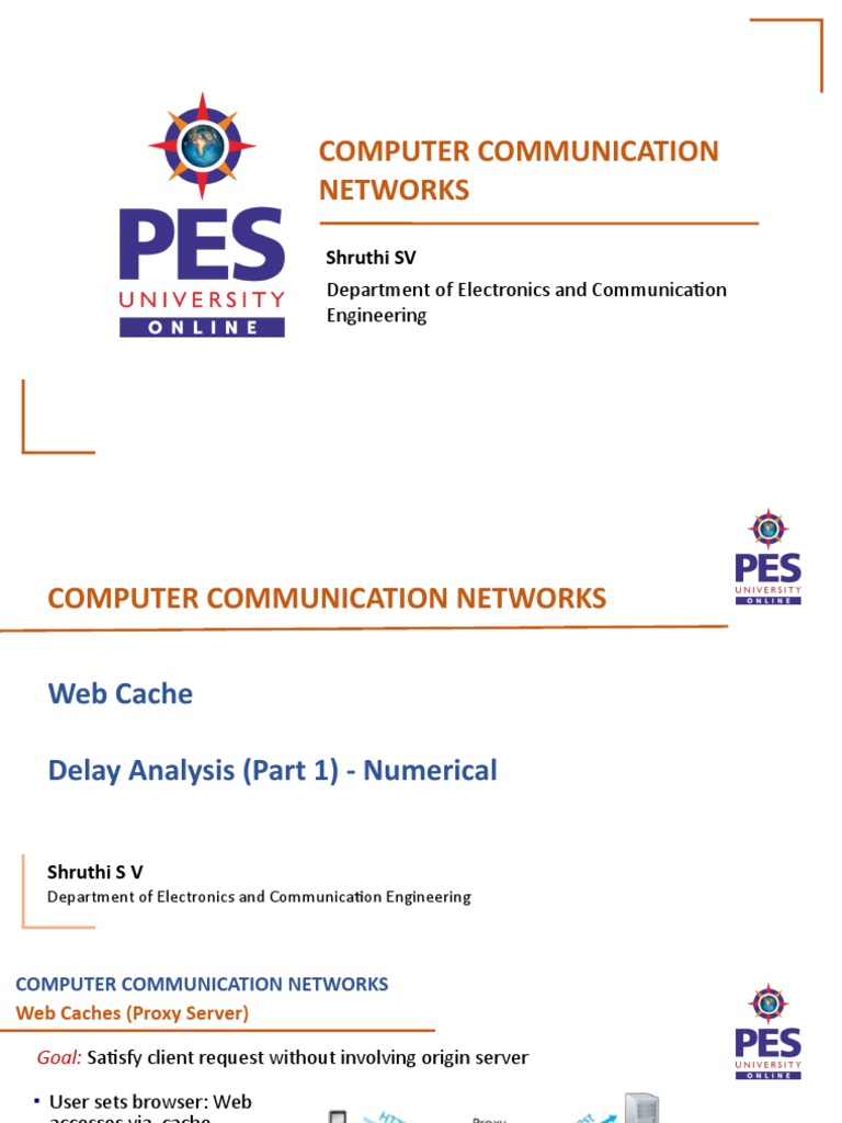 UE18EC351-CCN-Unit 1 - Class 9 | PDF | Cache (Computing) | World Wide Web