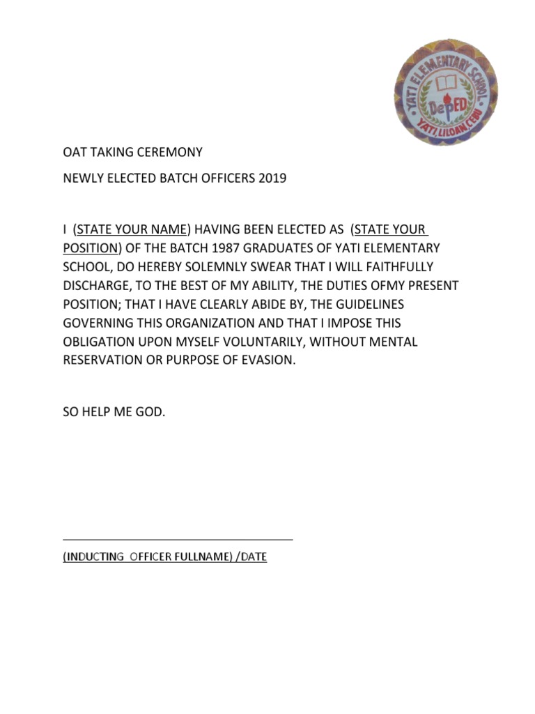 (Inducting Officer Fullname) /date | PDF