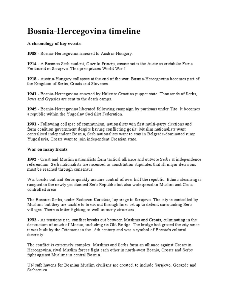 Bosnia War | PDF | Bosnia And Herzegovina | Bosnian War