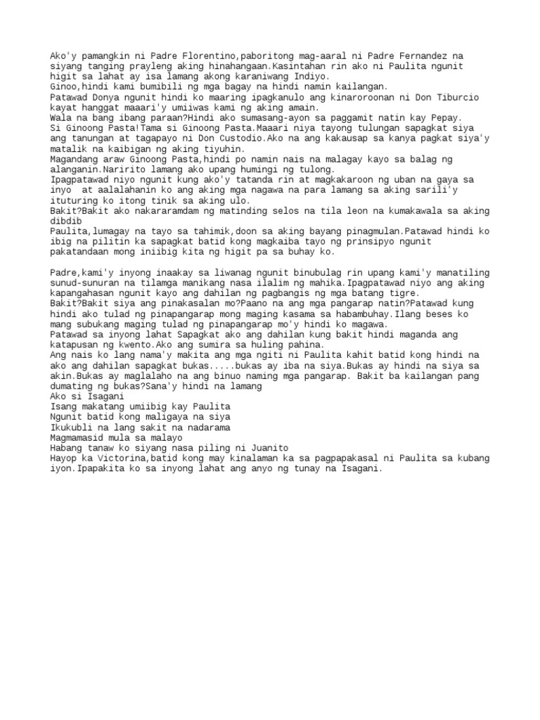 Monologue of Isagani | PDF