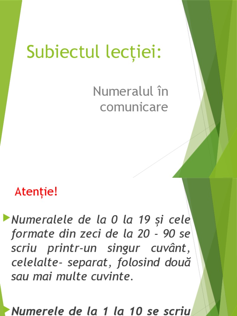 Numeralul | PDF