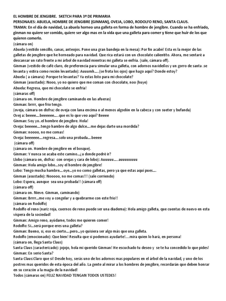 El Hombre de Jengibre 3ro Primaria | PDF | Navidad