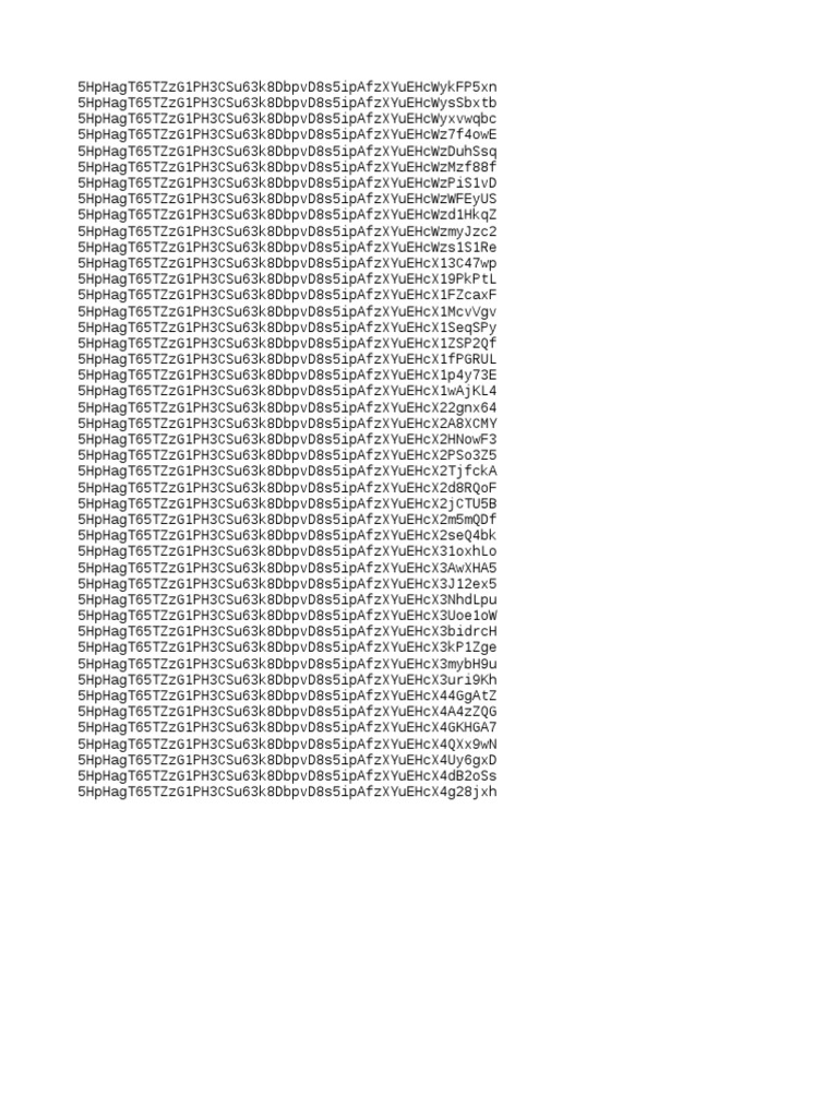 Unique Document Identifiers List | PDF