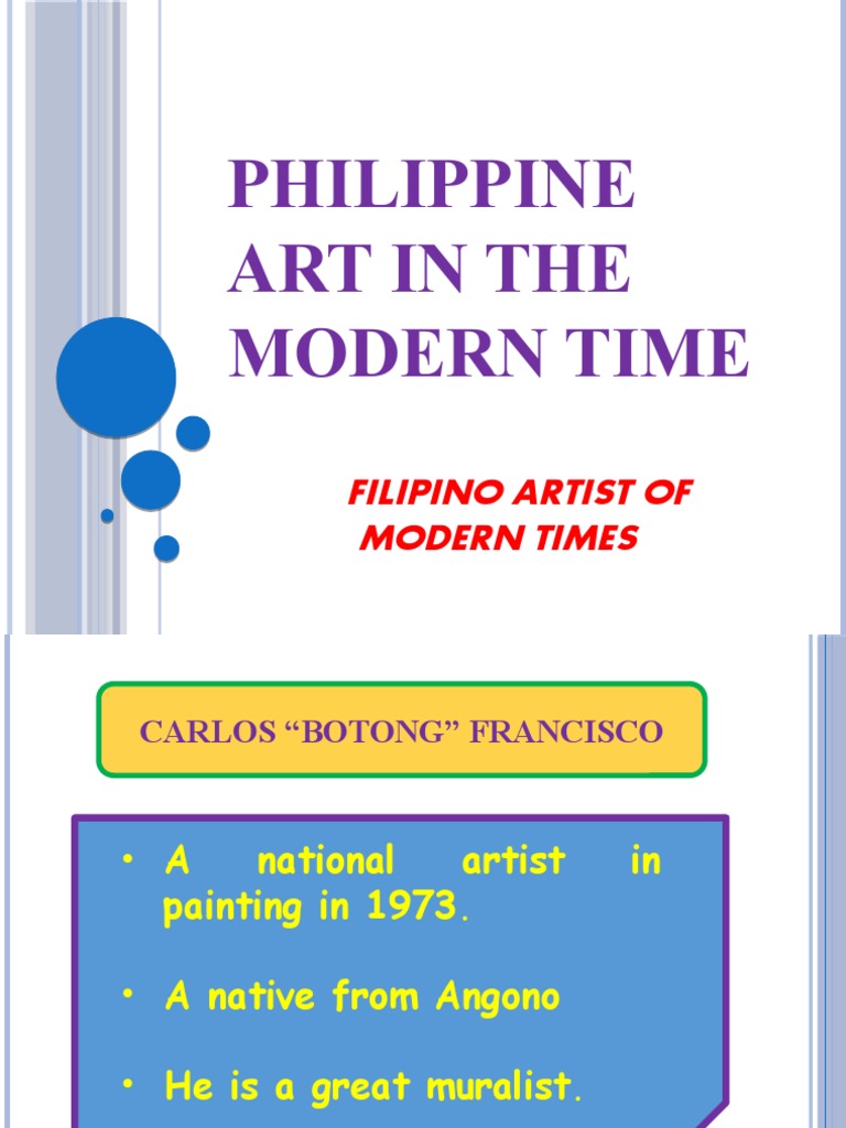 Modern Philippine Art and Its Pioneers: Profiles of Influential ...