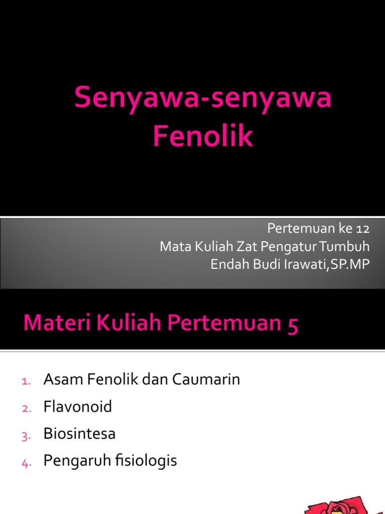 13 Senyawa-Senyawa Fenolik | PDF