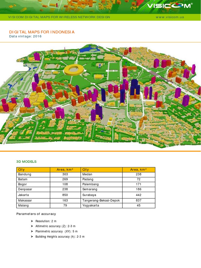 Digital Maps for Wireless Network Design in Indonesia: 3D City Models ...