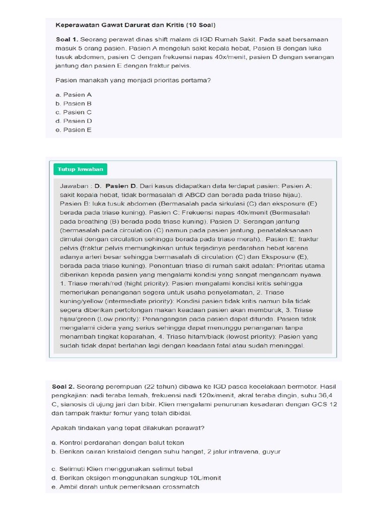 Soal Ukom Gadar | PDF