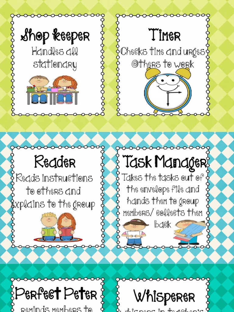 Guided Reading Role Cards | PDF