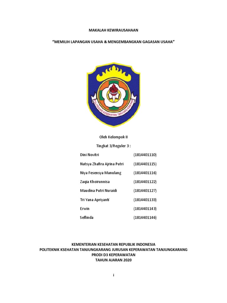 Kel.2 KWU Memilih Lapangan Usaha & Mengembangkan Gagasan Usaha | PDF | Karier & Perkembangan ...