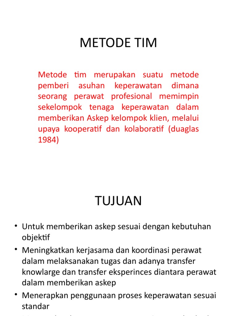 Metode Tim | PDF