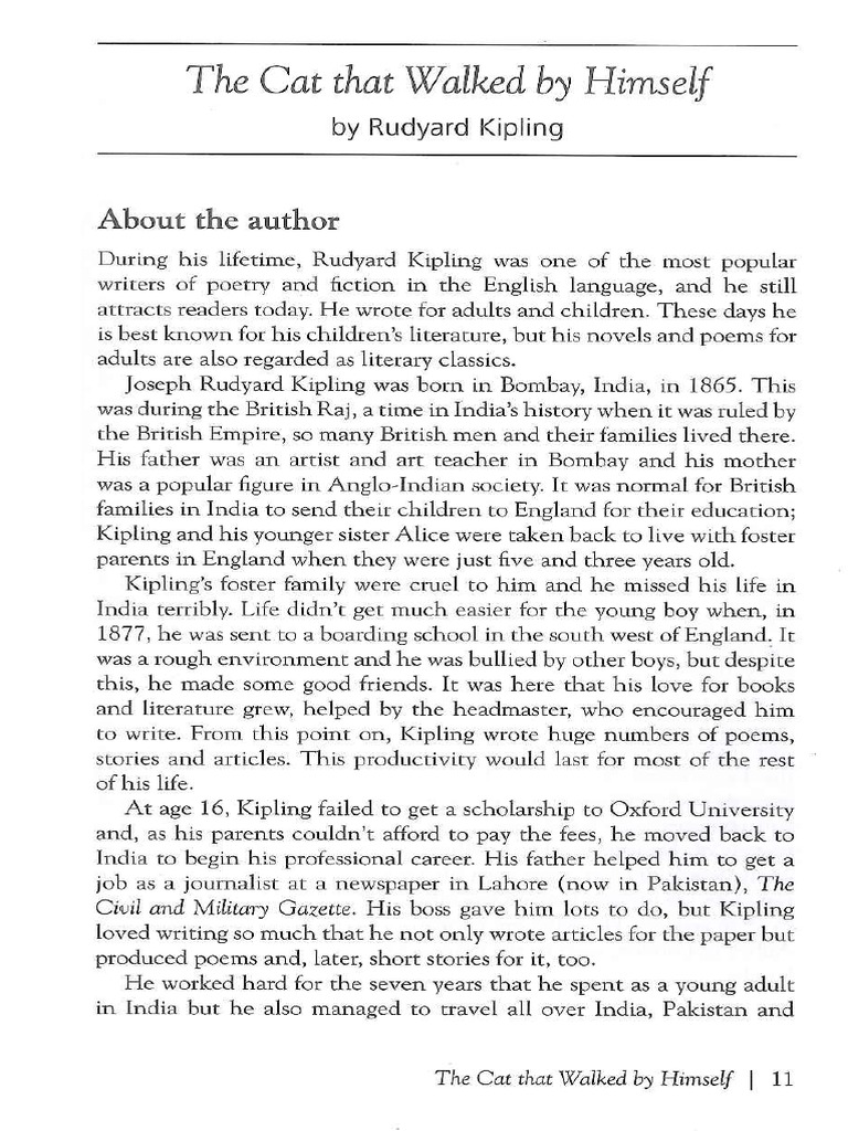 01 The Cat That Walked by Himself | PDF