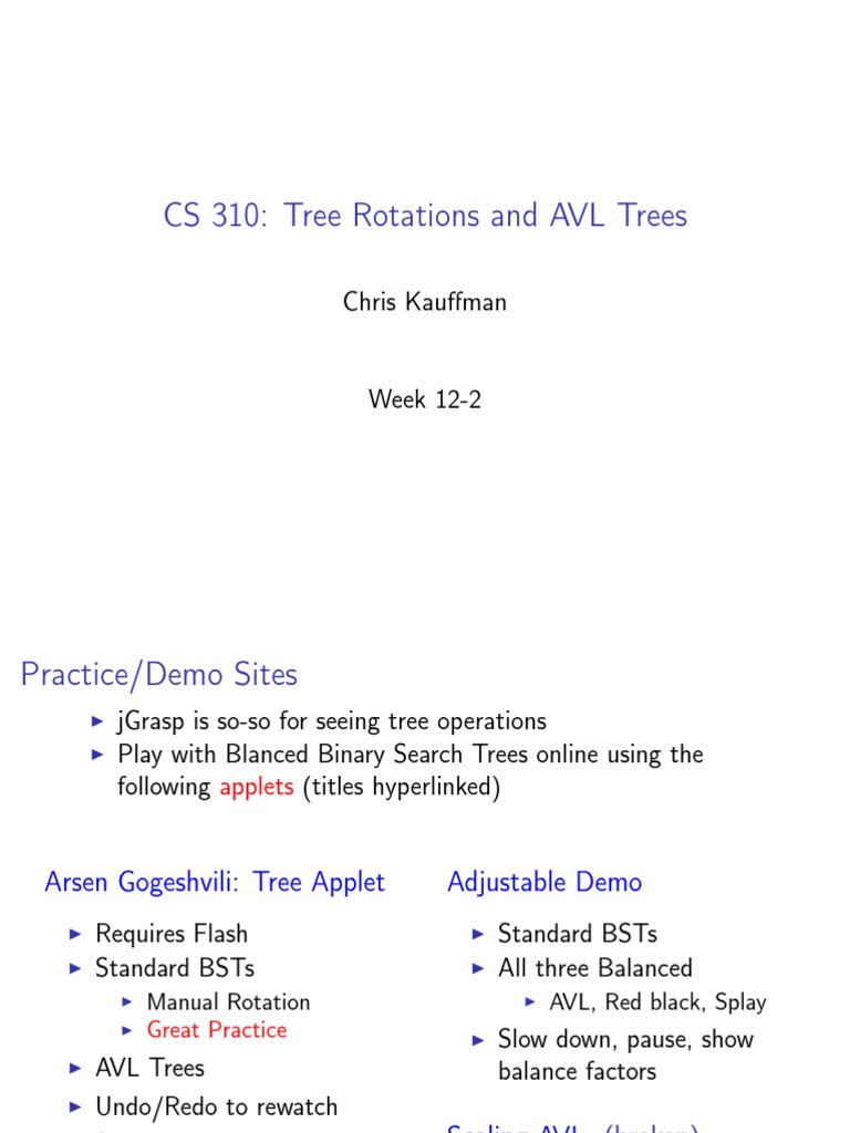 13 Rotations Avl Trees | PDF | Algorithms And Data Structures | Applied Mathematics