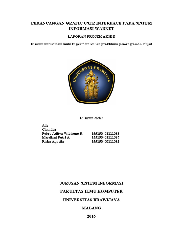 Perancangan Grafic User Interface Pada Sistem Informasi Warnet | PDF Perancangan Grafic User Interface Pada Sistem Informasi Warnet | PDF