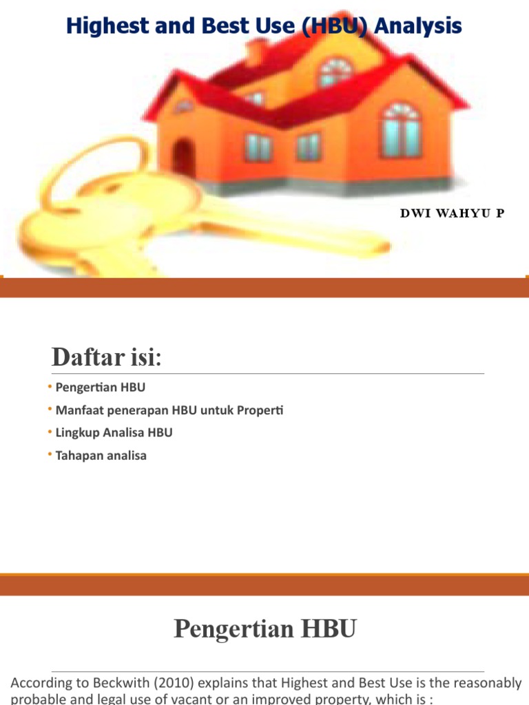 Highest and Best Use (HBU) Analysis | PDF