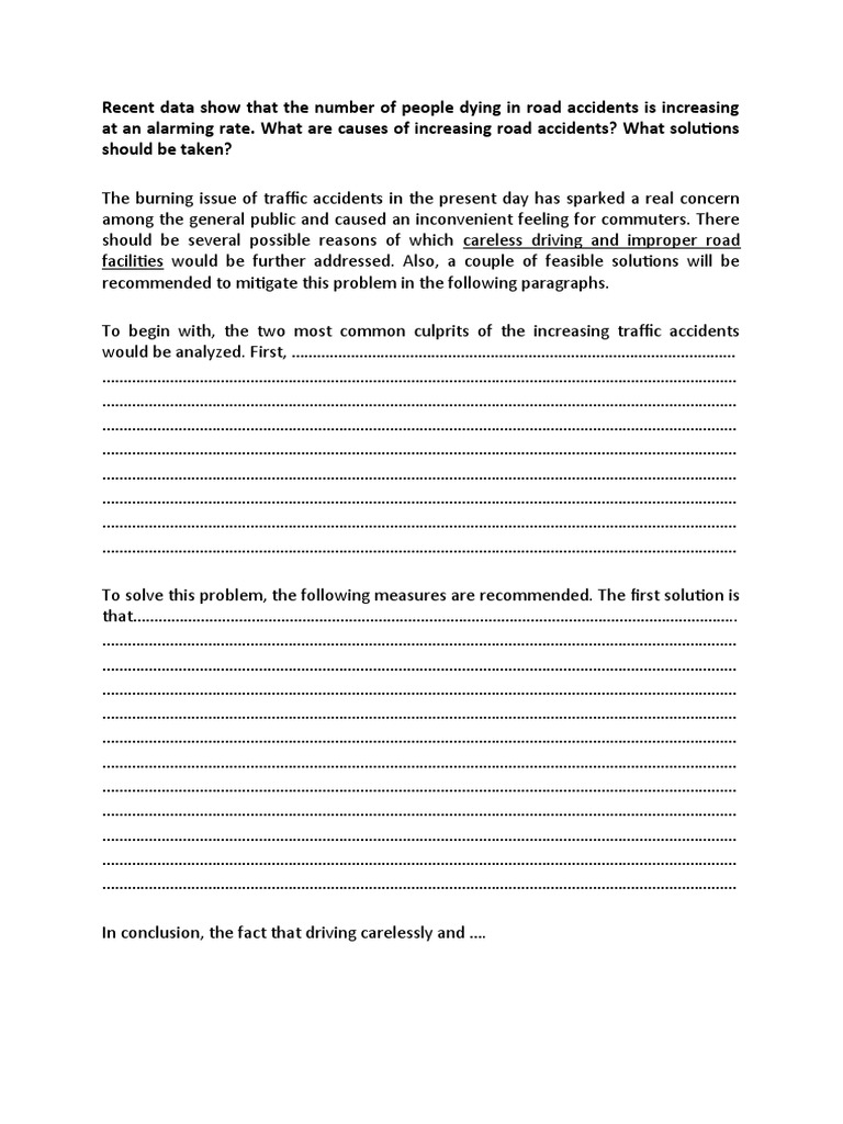 Causes and Solutions for Rising Road Accidents | PDF