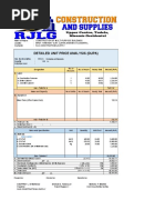 DPWH - Road Construction DUPA | PDF | Value Added Tax | Cost