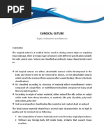 Sutures Comparison Chart | PDF | Surgical Suture | Chemical Substances