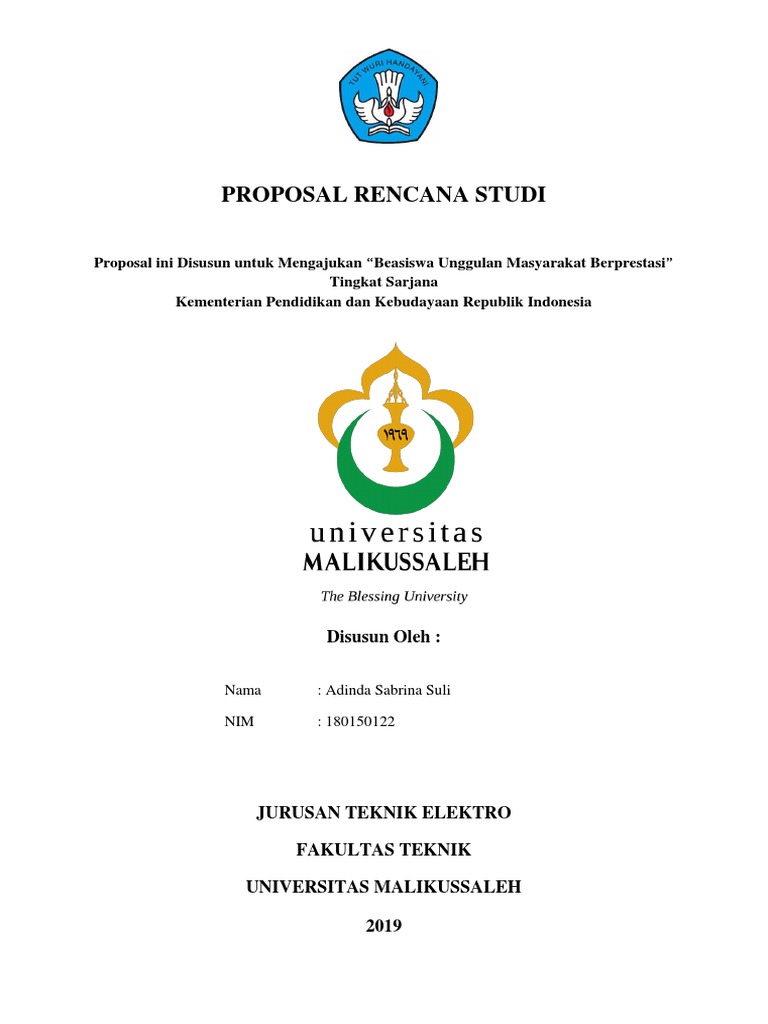 Proposal Rencana Studi Untuk Beasiswa Unggulan | PDF