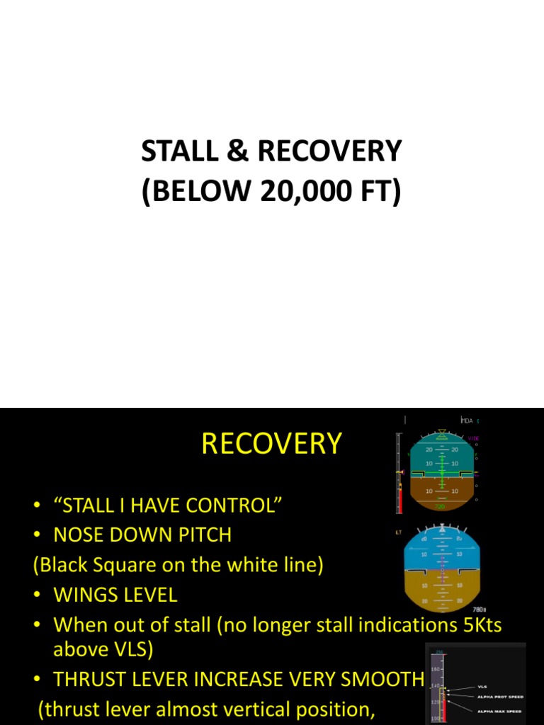 A320 Stall Recovery Procedure Clean Aircraft | PDF