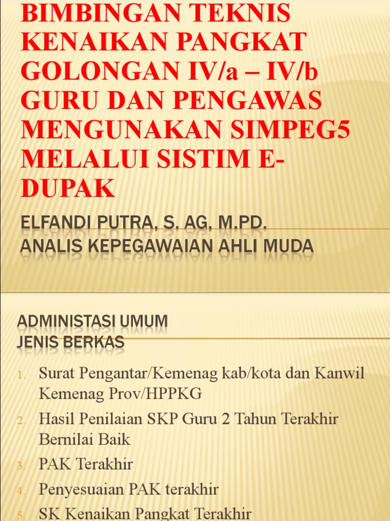 Materi Simpeg 5 | PDF