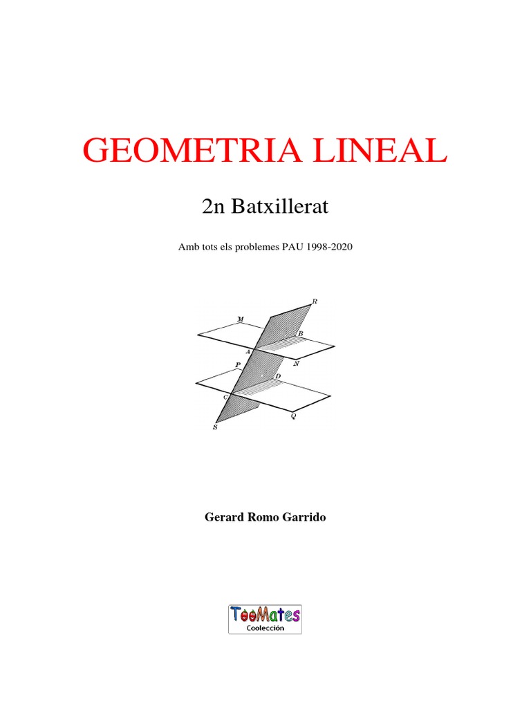 Geometria Lineal | Descargar gratis PDF | Combinatoria | Álgebra