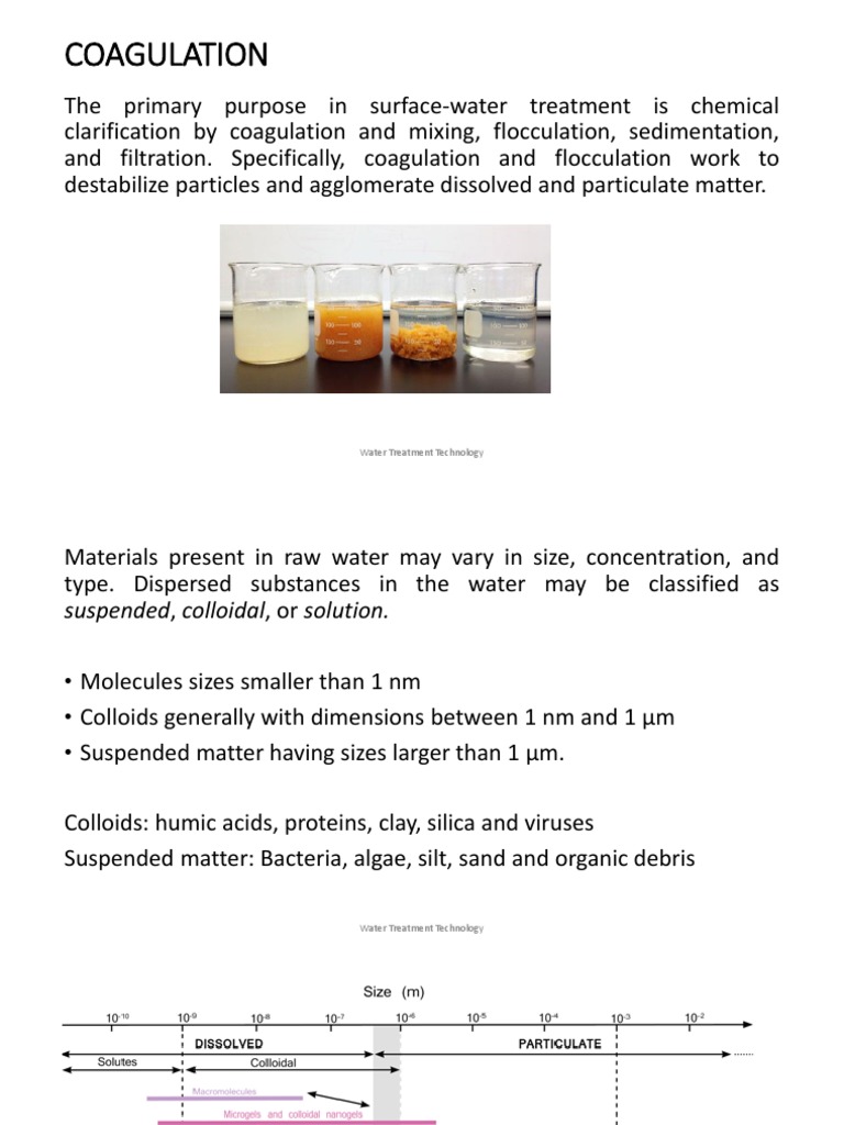 Coagulation: Water Treatment Technology | PDF | Water Purification ...