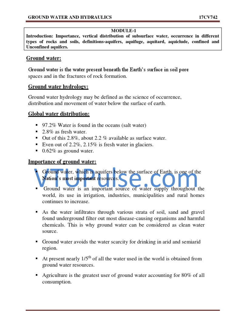17cv742 Module 1 | PDF | Aquifer | Groundwater